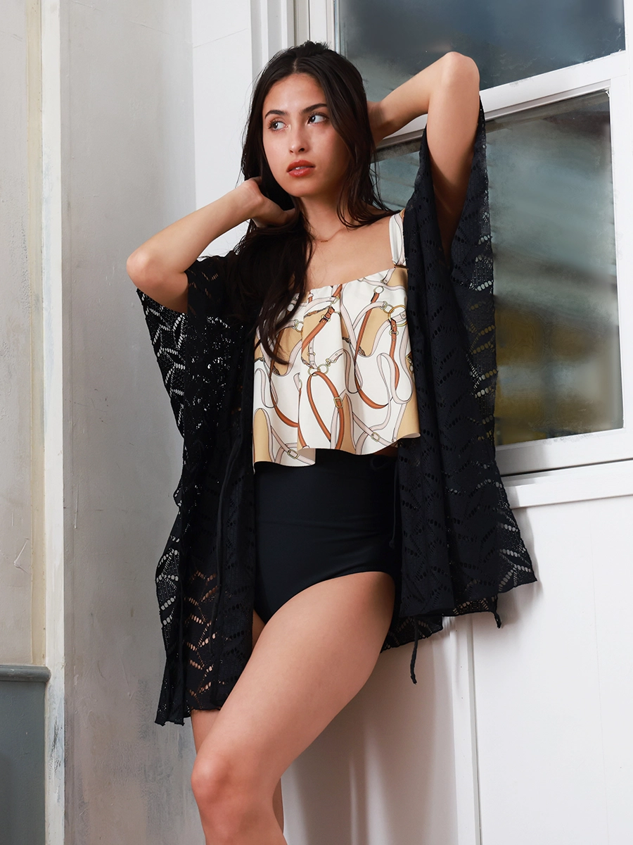 【2024年新作リゾート】無地レース素材ガウン(245400)｜水着ブランドの【PEAK&PINE/ピークアンドパイン】公式通販サイト